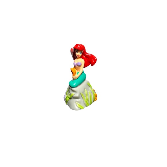 Toys | Disney Little Mermaid Ariel Sitting On Rock Cake Topper Pvc ...